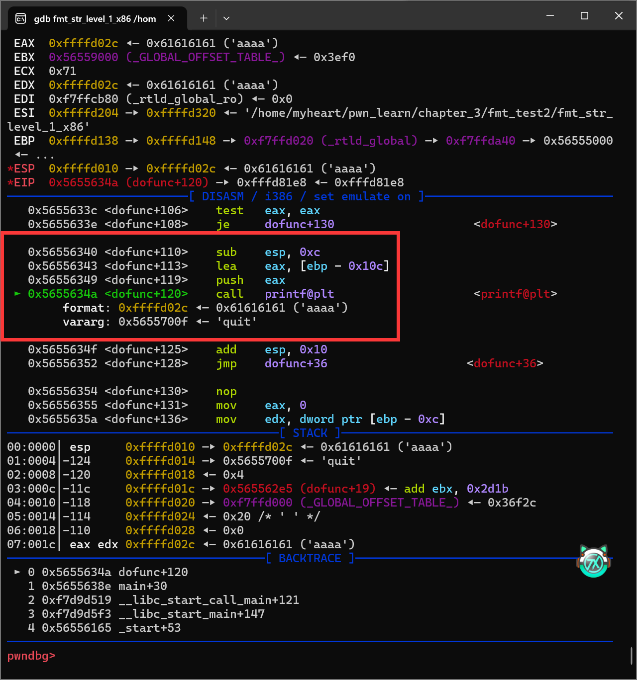 PWN-基础-格式化字符串 | iyheart的博客