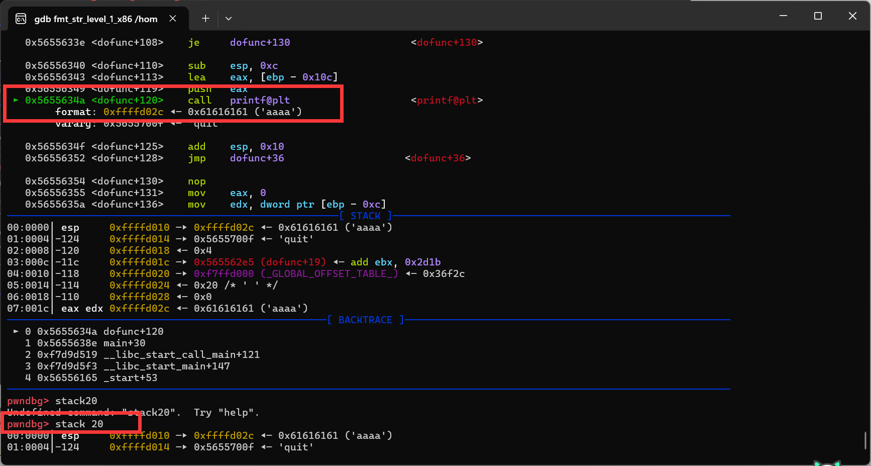 PWN-基础-格式化字符串 | iyheart的博客
